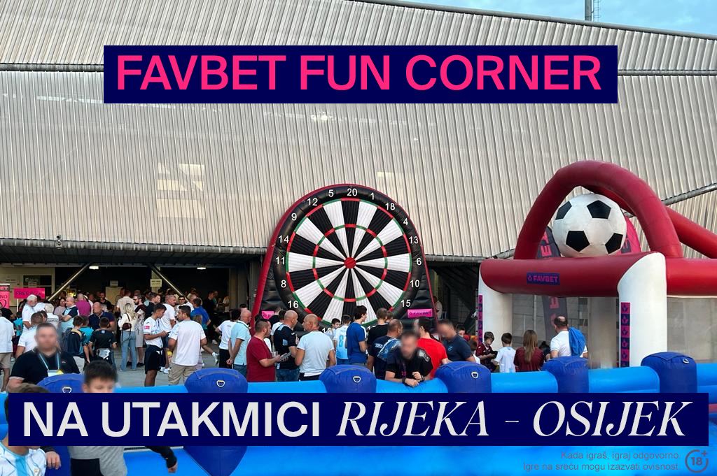 Favbet zabavne igre na utakmici NK Rijeka i NK Osijek animirale 5000 ...