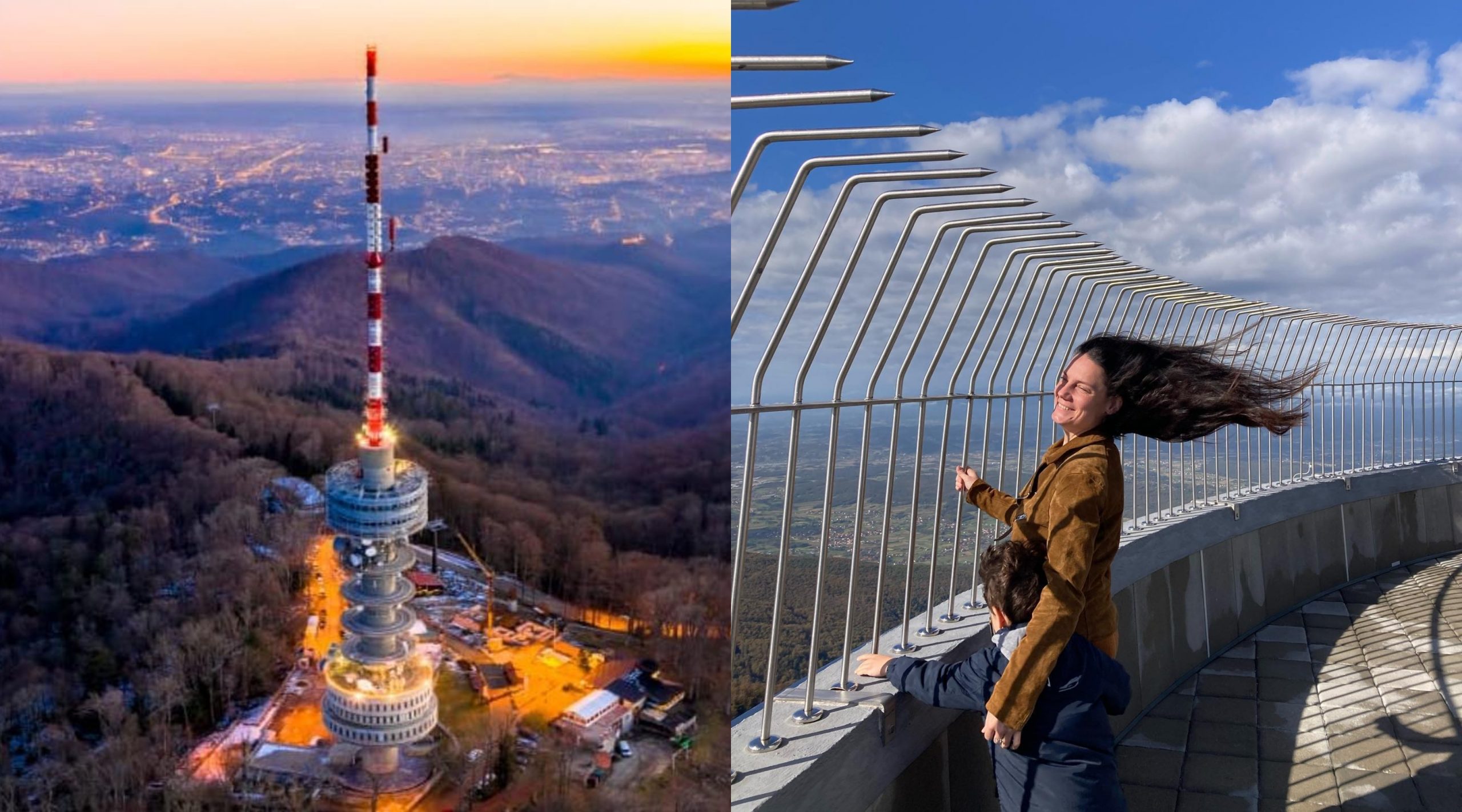 Znate li da na samom vrhu Sljemena, na tornju s kojeg puca predivan ...